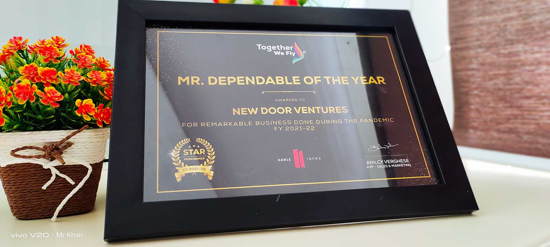 Awards & Testimonials - NEW DOOR VENTURES PVT. LTD